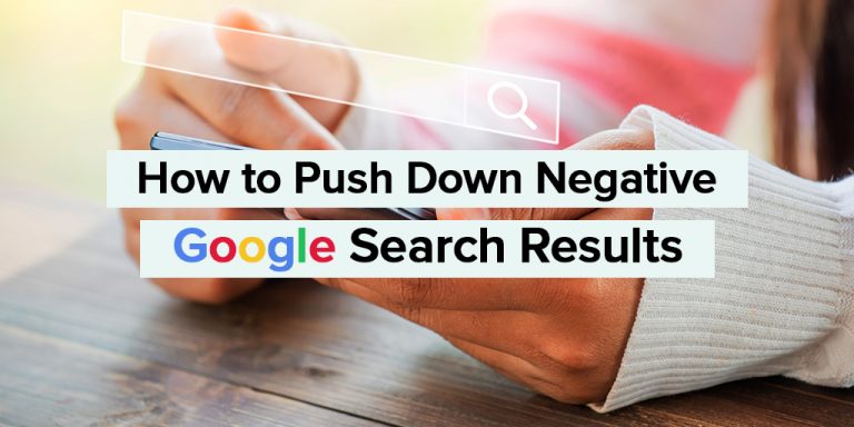 Know how to Push Down Negative Search Results | Brandconn Digital